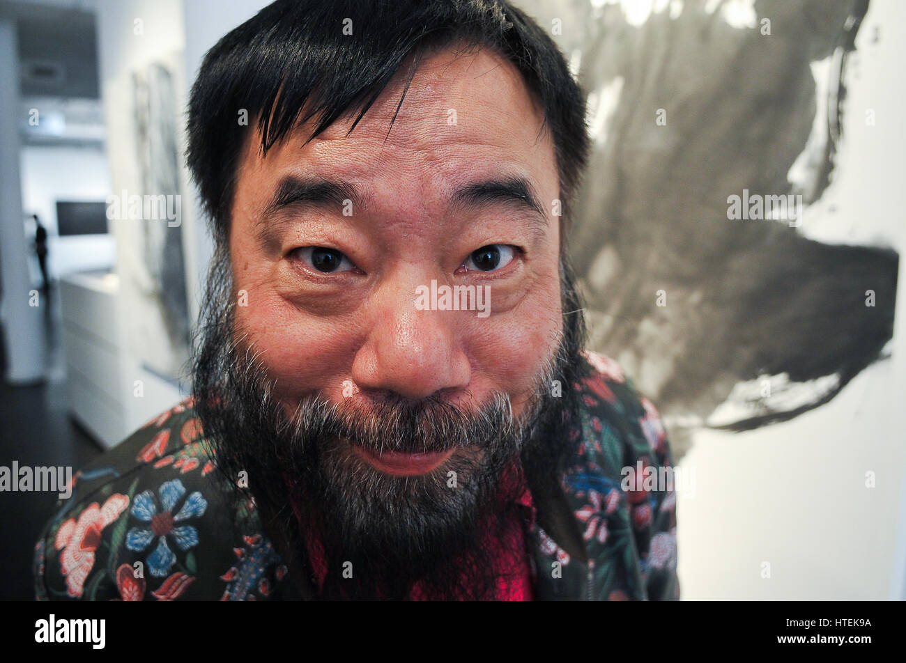 New York, USA. 09th Mar, 2017. Li Jin poses for photo in front of his ...
