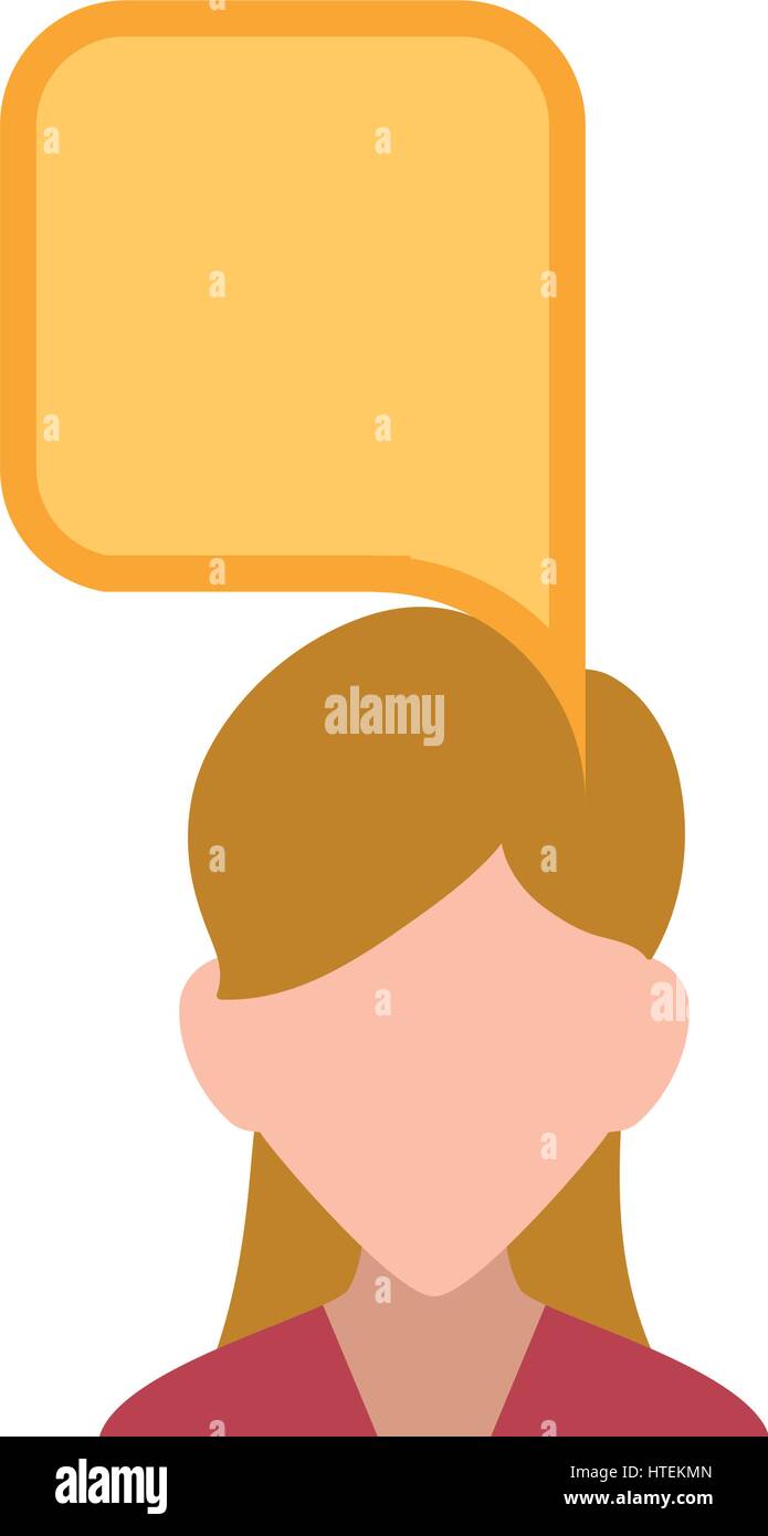 Woman faceless profile Stock Vector Image & Art - Alamy
