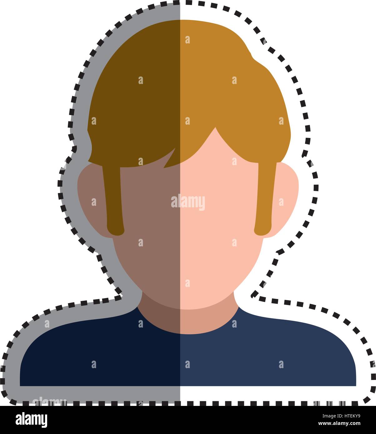 Man faceless profile Stock Vector Image & Art - Alamy