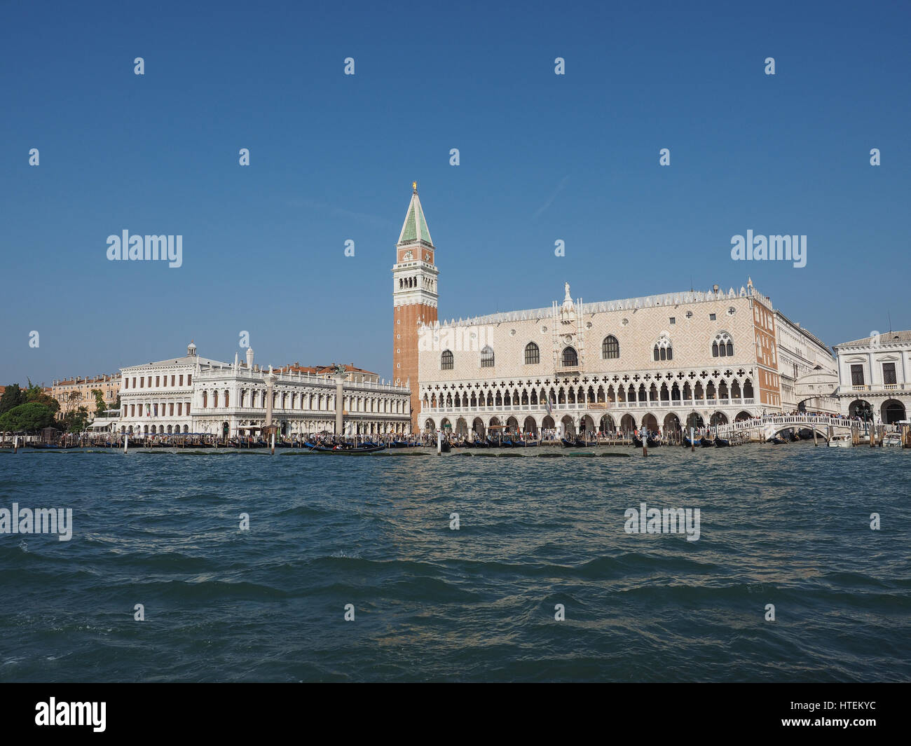 Piazza San Marco (meaning St Mark square) seen from San Marco basin in ...