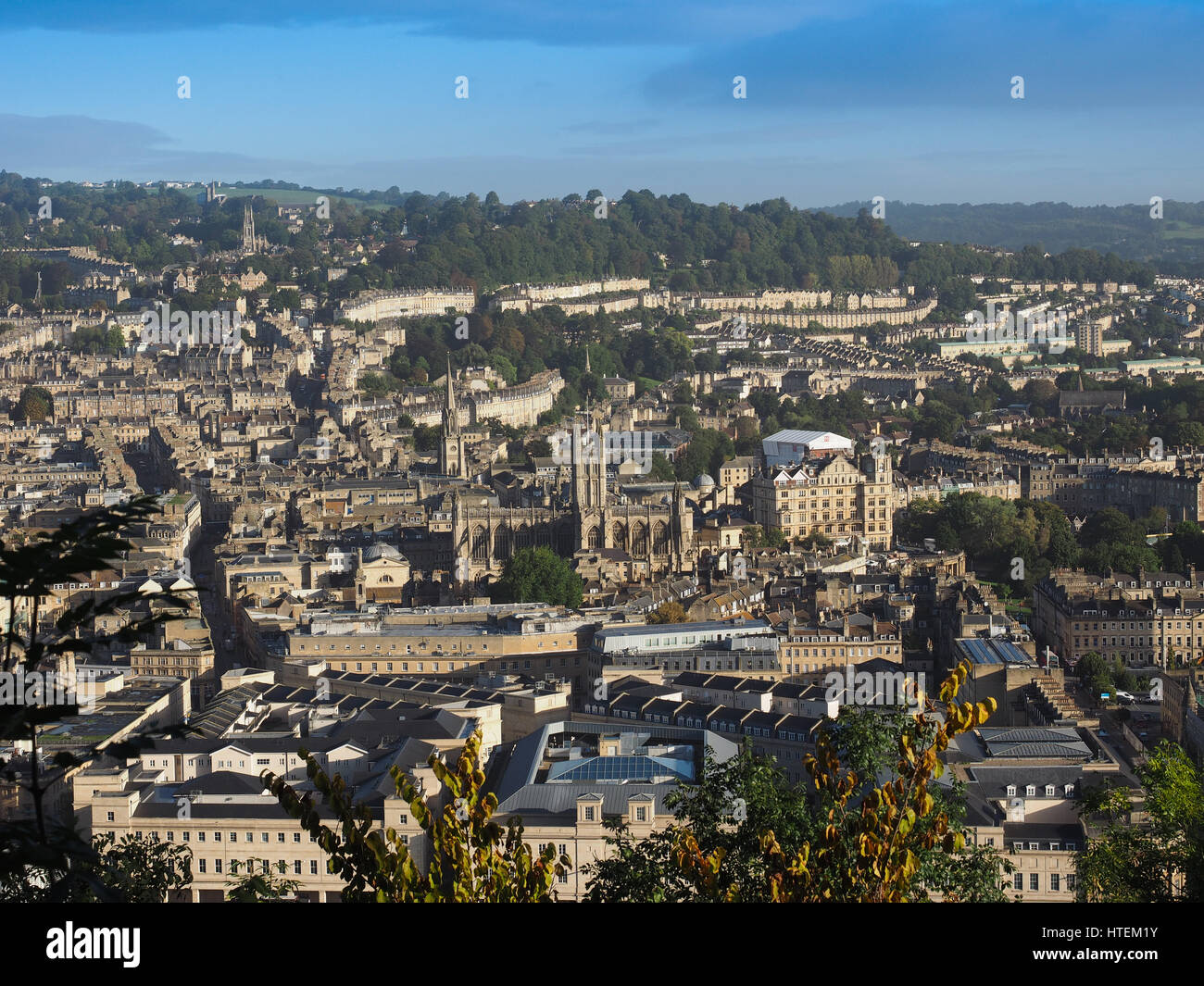 Aerial view of the city of Bath, UK Stock Photo - Alamy