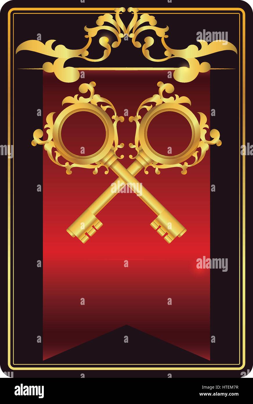Crossed keys Stock Vector Images - Alamy