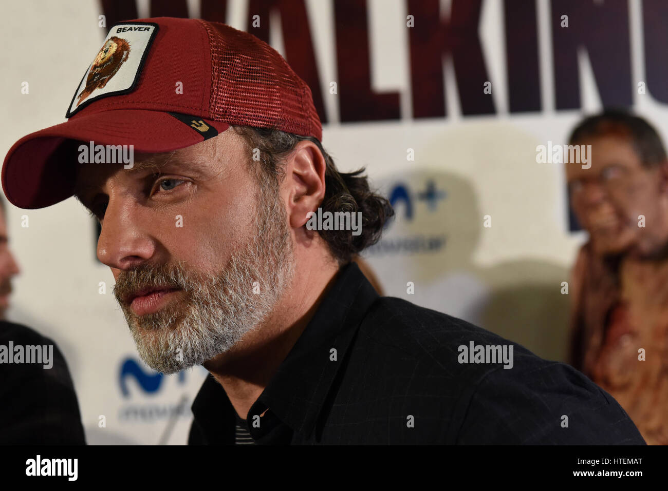 The English actor Andrew Lincoln pictured during a photocall in Madrid ...