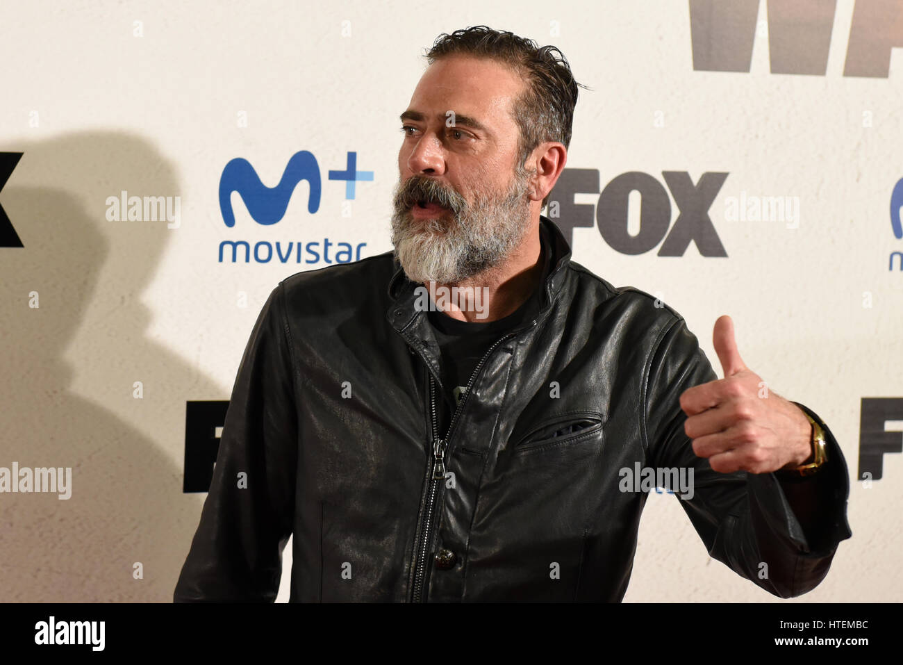 The American actor Jeffrey Dean Morgan poses for media during a ...
