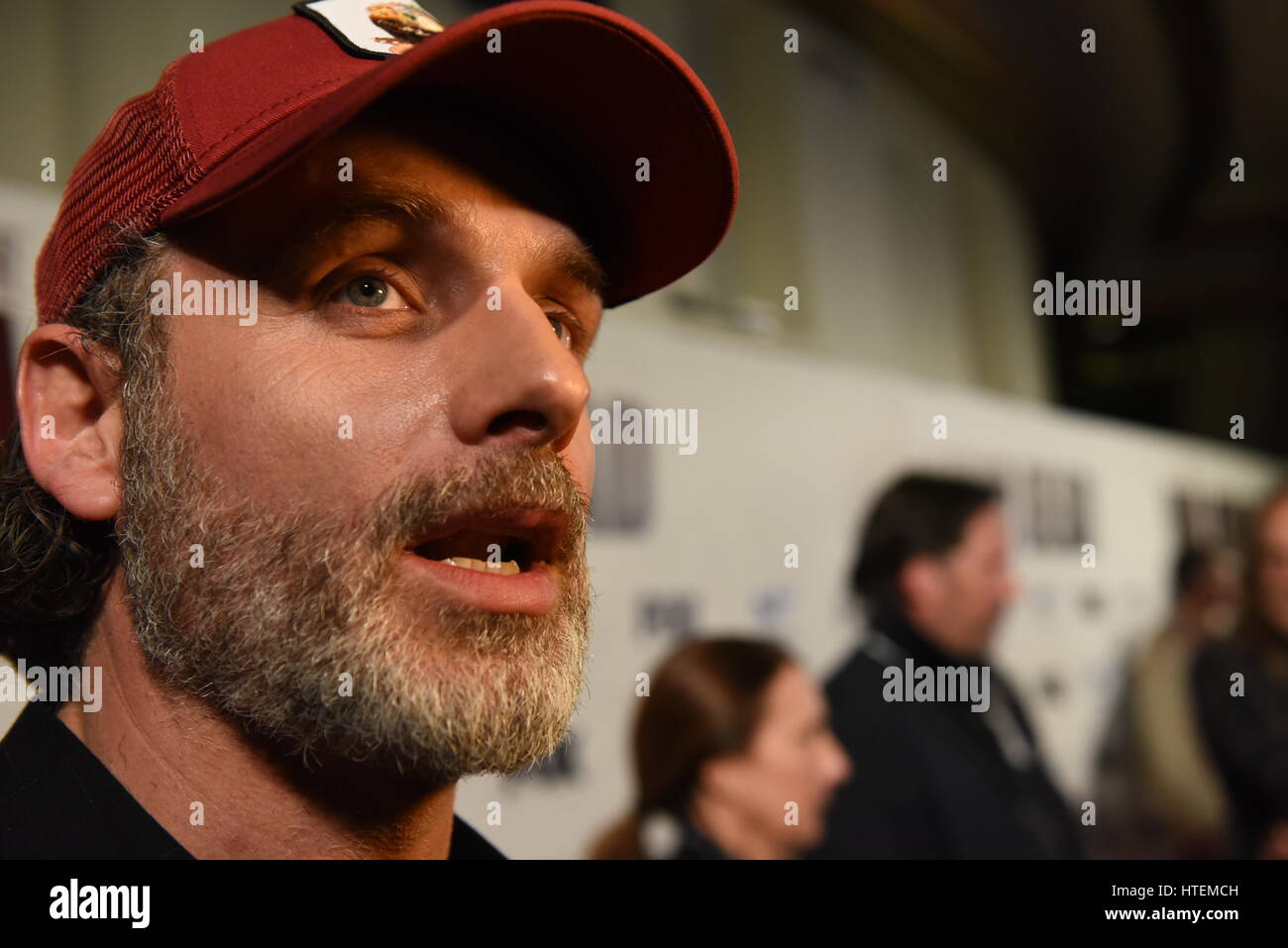 The English actor Andrew Lincoln pictured during a photocall in Madrid ...