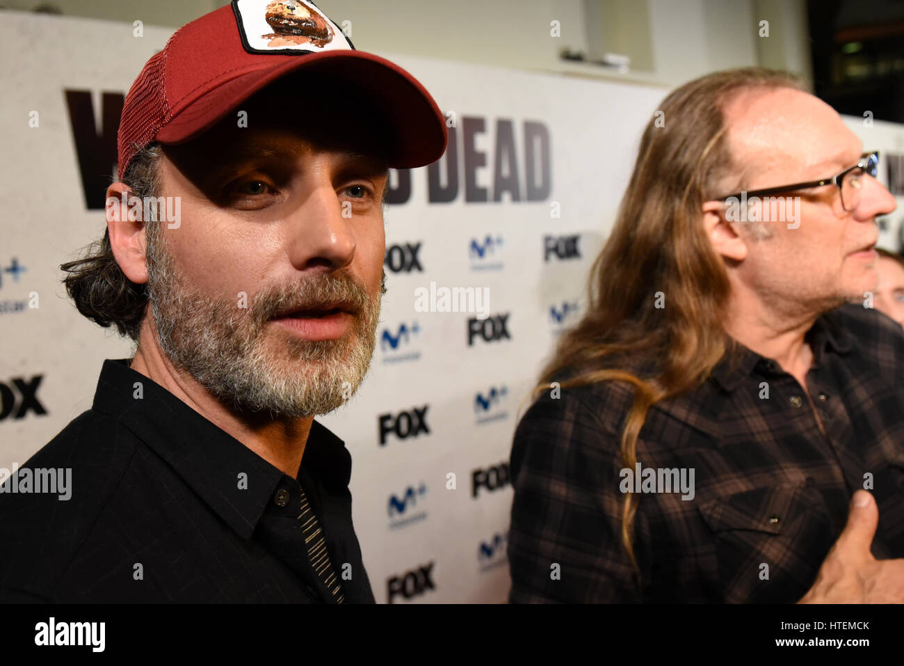The English actor Andrew Lincoln pictured during a photocall in Madrid ...