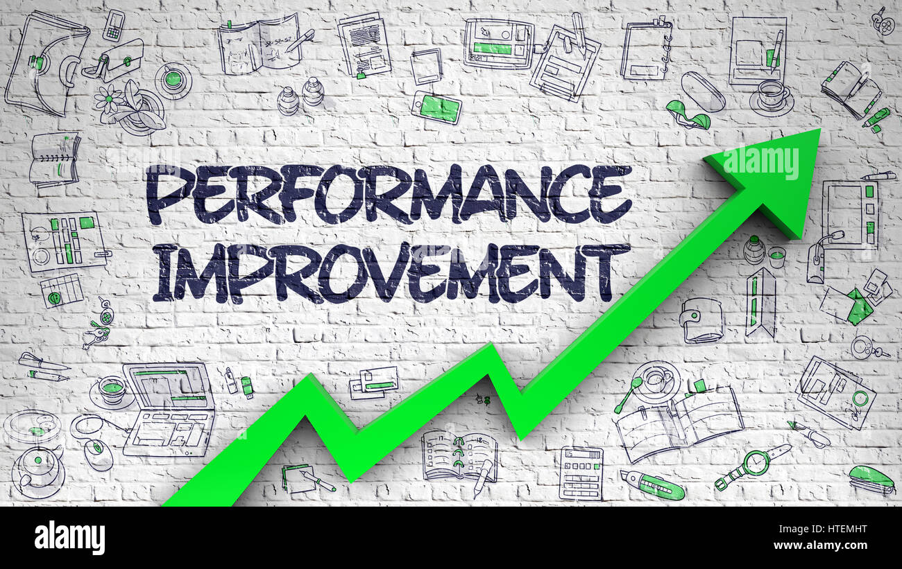 Performance Improvement - Modern Style Illustration with Doodle Design ...