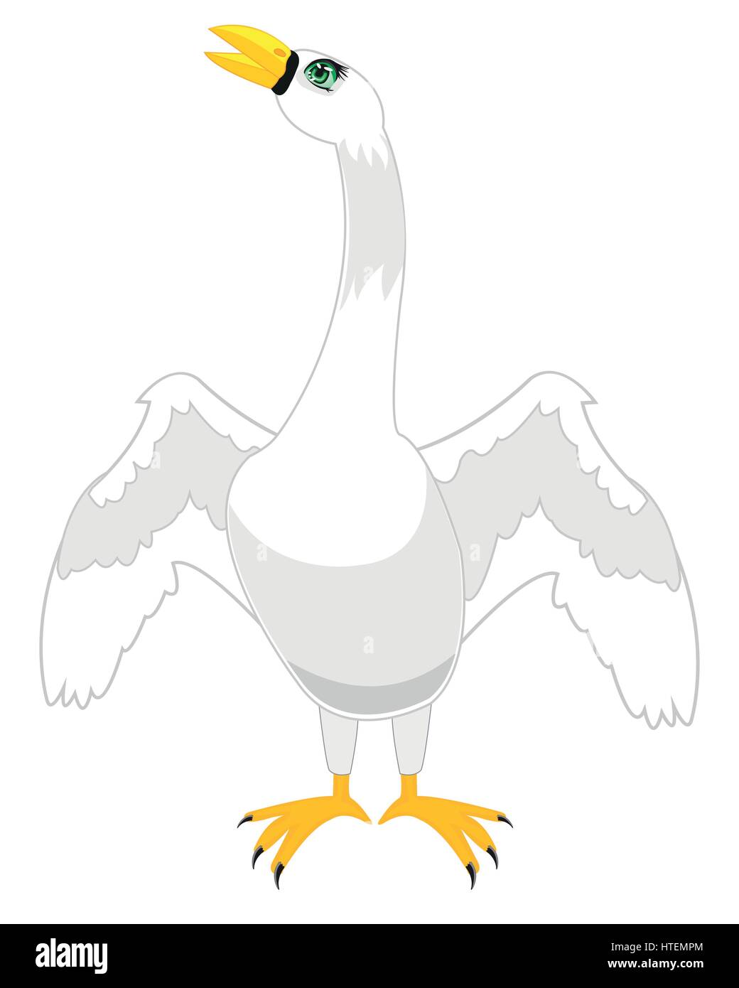 Cartoon of the bird swan Stock Vector Image & Art - Alamy