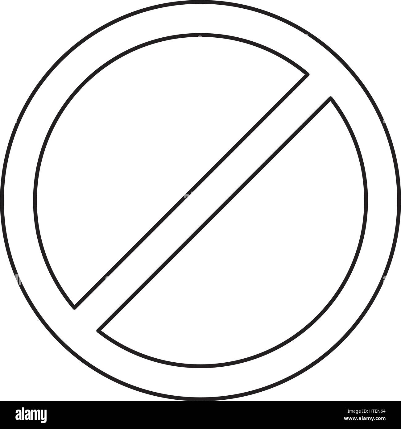 Prohibited round sign Stock Vector Image & Art - Alamy