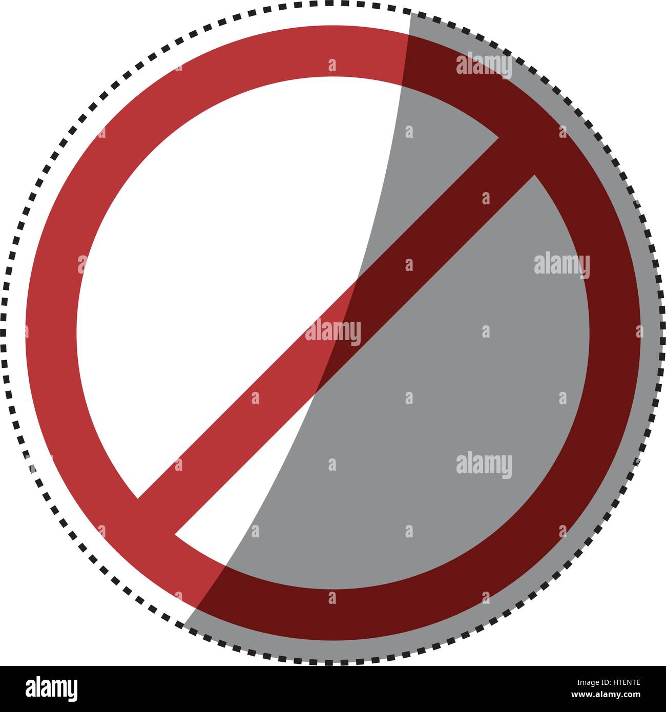 Prohibited round sign Stock Vector Image & Art - Alamy