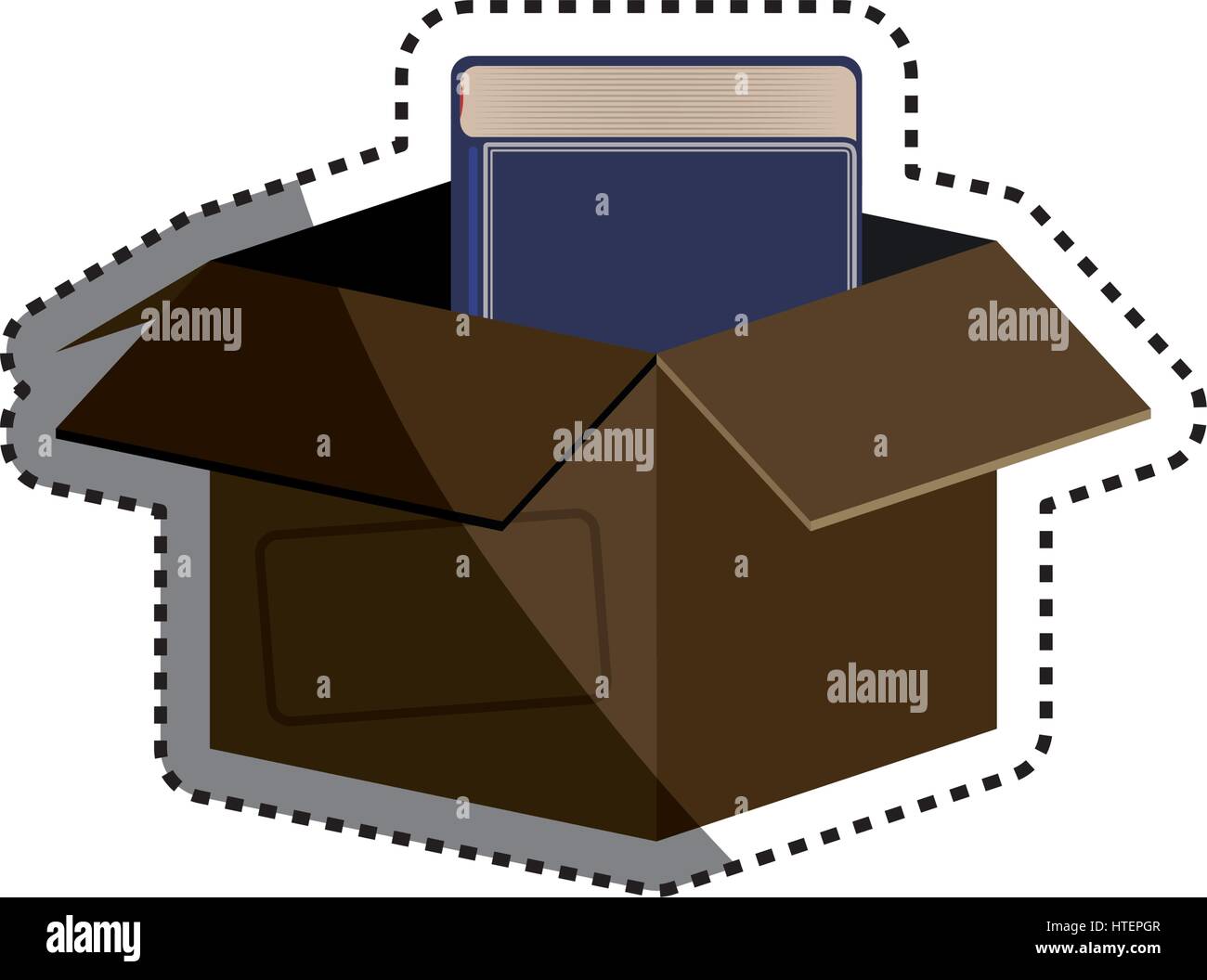 Book books library box Stock Vector Images - Alamy