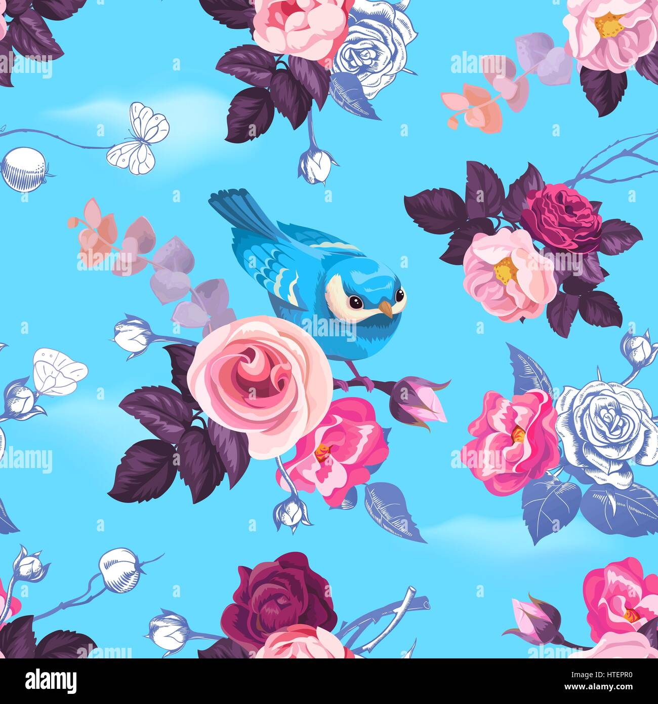 Branch little roses on hi-res stock photography and images - Alamy