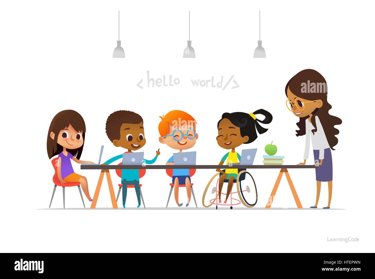 Special Needs Children In The Classroom Clipart