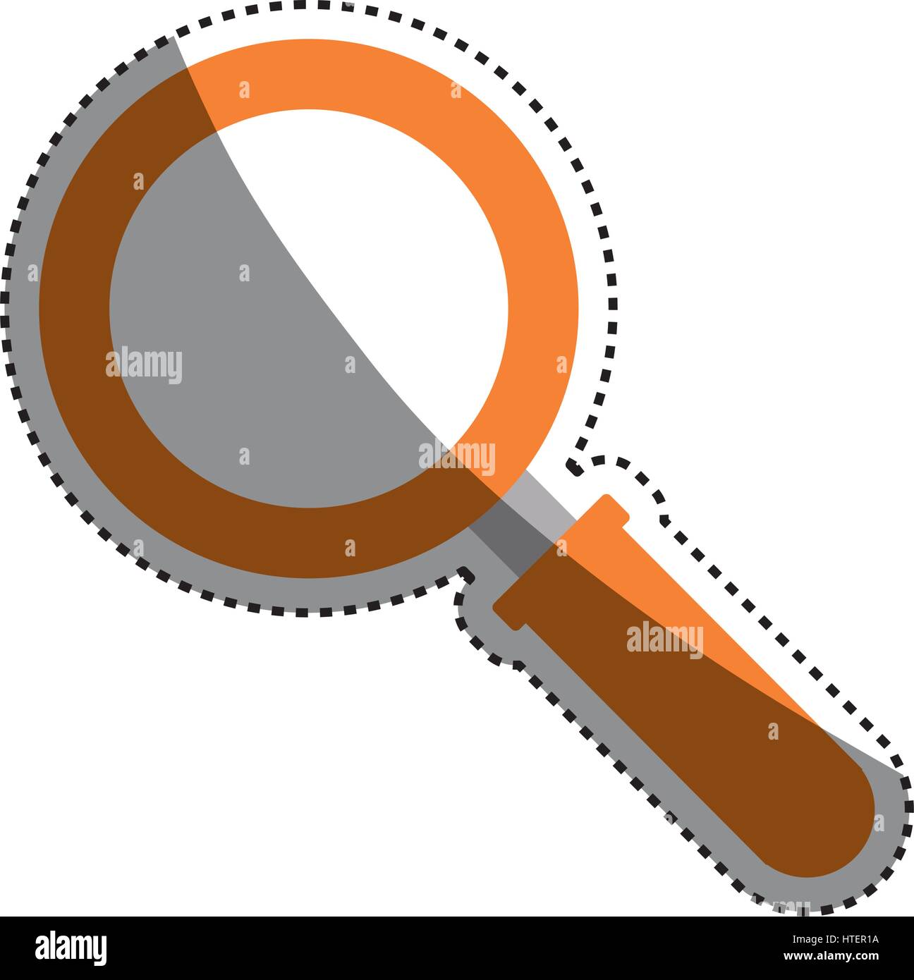 Magnifying glass lupe Stock Vector Image & Art - Alamy