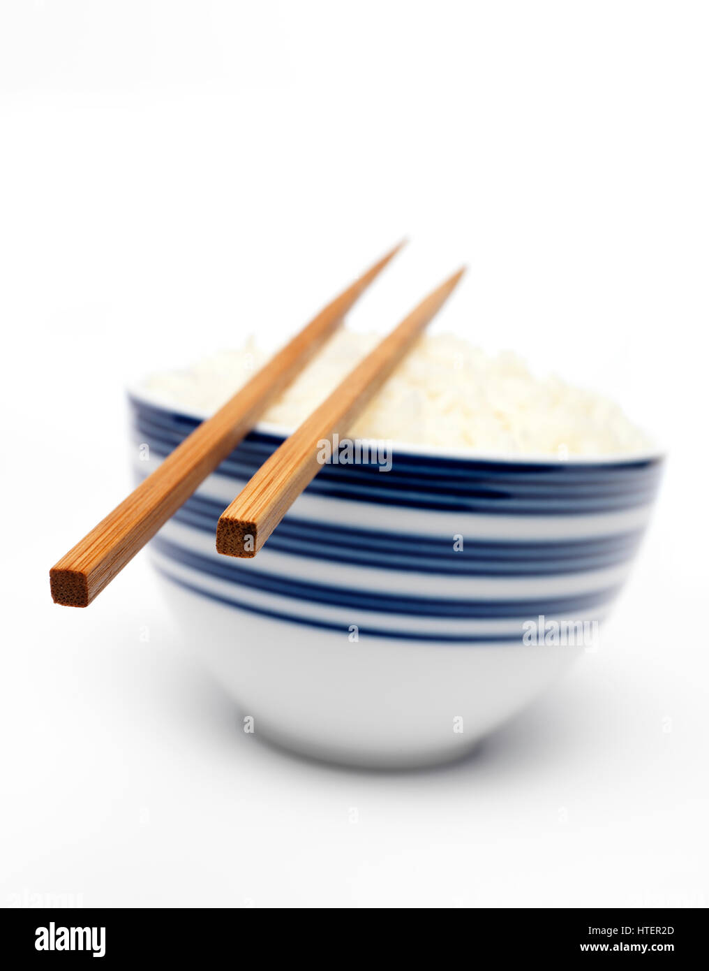 Steamed rice in bowl Stock Photo - Alamy