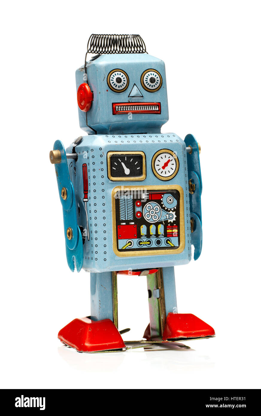 Isolated Tin Robot Stock Photo - Alamy