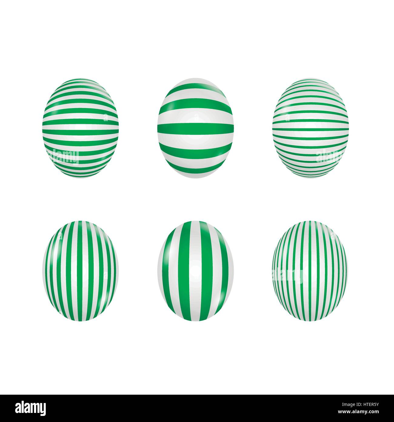Easter eggs painted green Stock Vector Images - Alamy