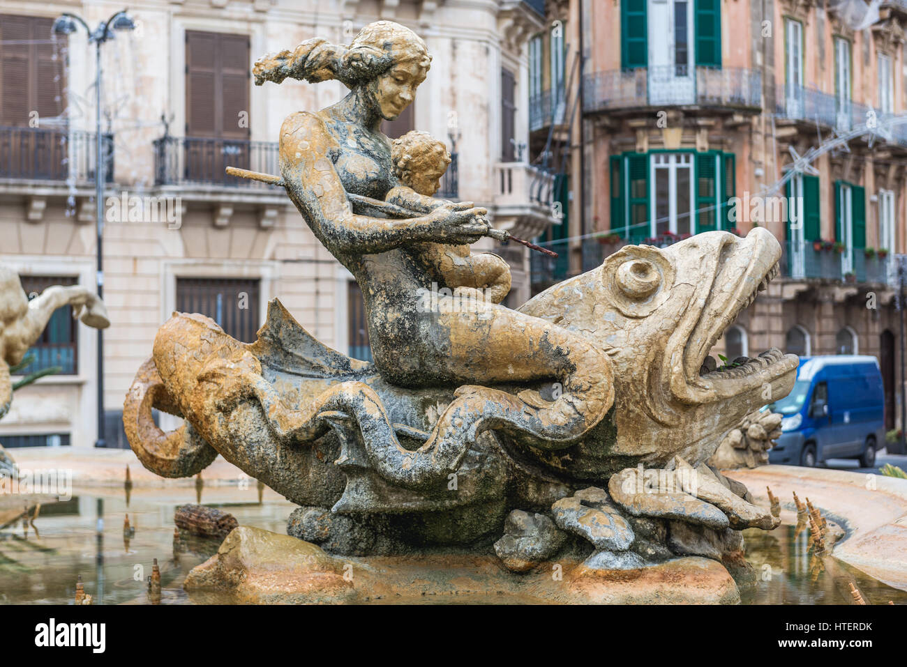 Artemis Fountain (also called Diana Fountain) on Archimedes Square ...