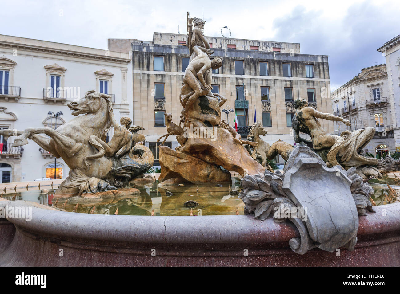 Artemis Fountain (also called Diana Fountain) on Archimedes Square ...