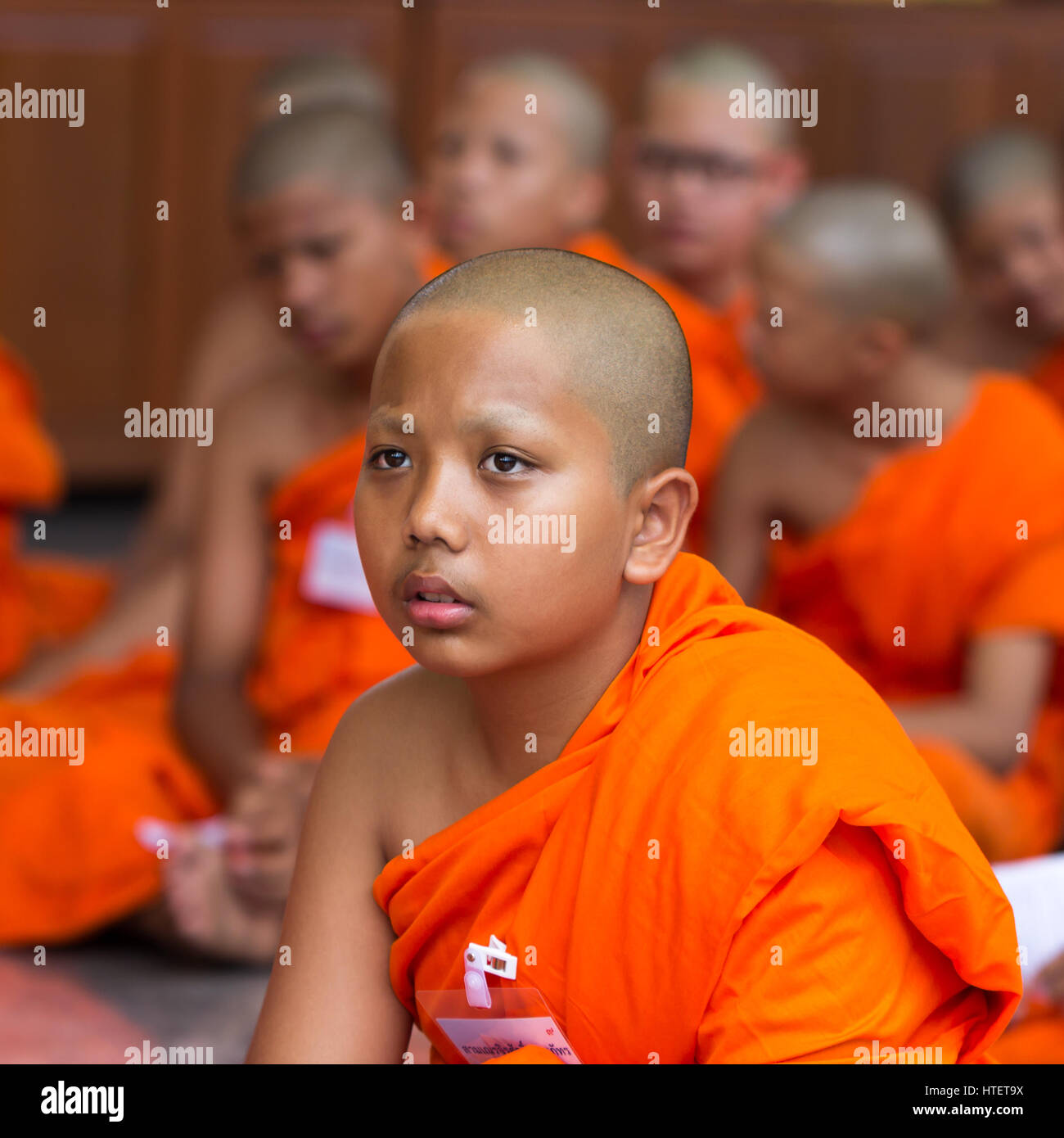 Monk ordination ceremony hi-res stock photography and images - Alamy