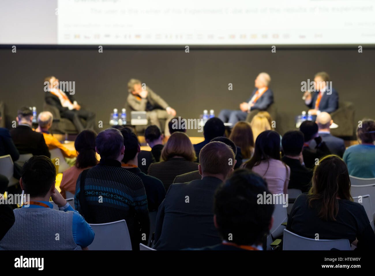 Audience at the conference hall Stock Photo - Alamy