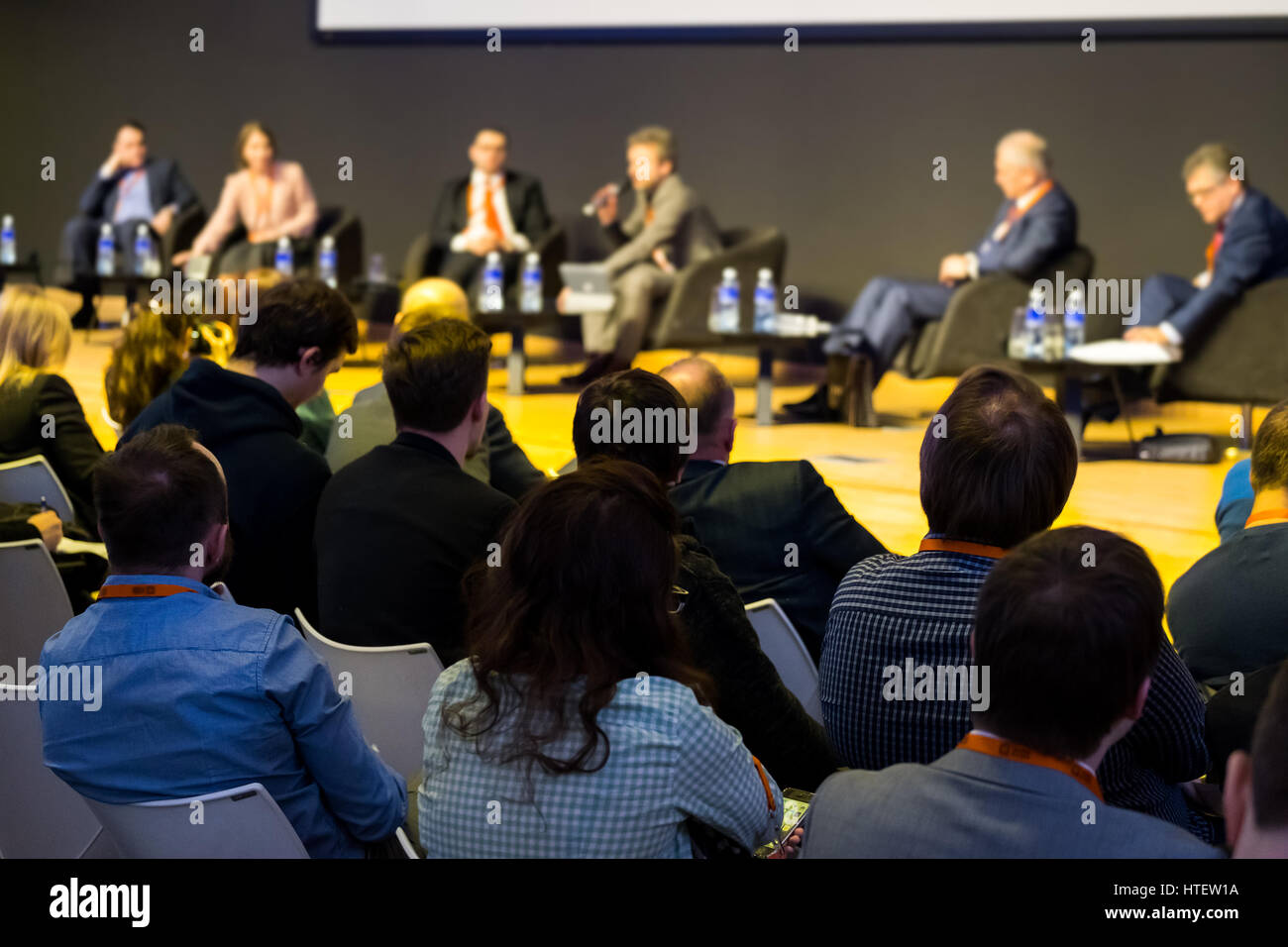 Audience at the conference hall Stock Photo - Alamy