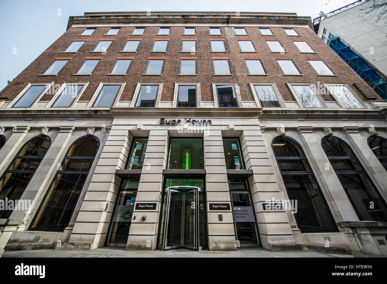 BUPA House, headquarters of the private health company in Holborn ...