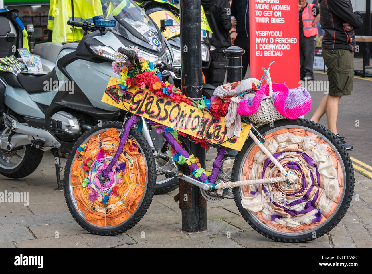 Bike decorated hi-res stock photography and images - Alamy