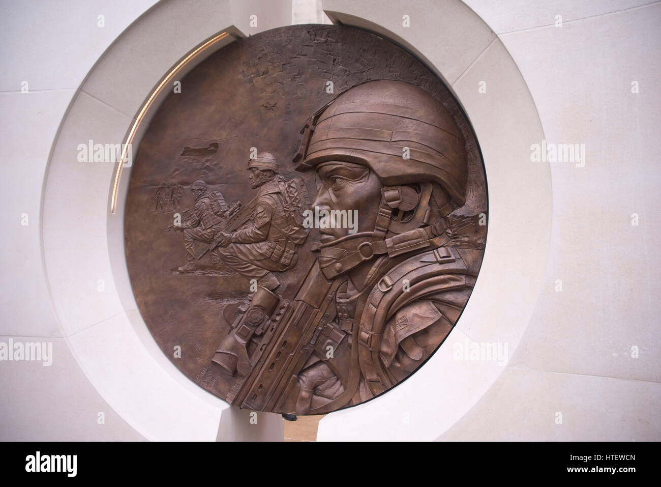 London, UK. 10th Mar, 2017. Iraq and Afghanistan Memorial have been ...