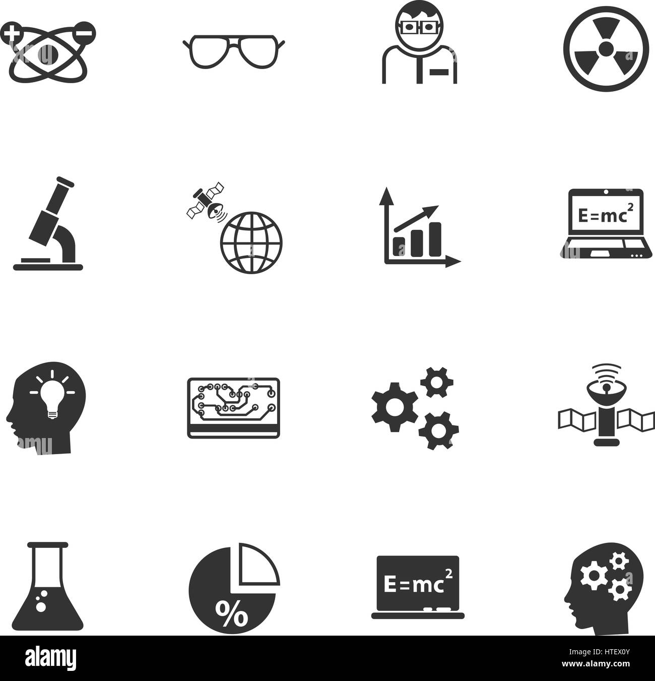 science web icons for user interface design Stock Vector Image & Art ...