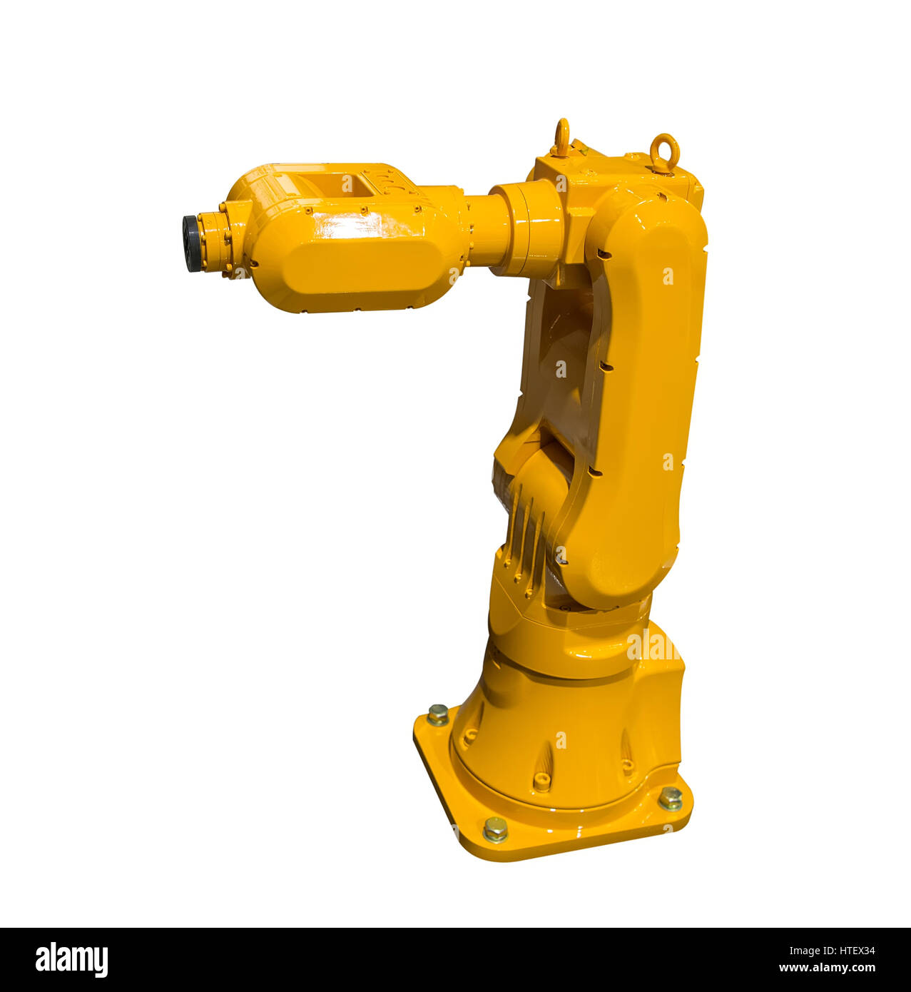 Robotic Arm isolated on white Stock Photo - Alamy
