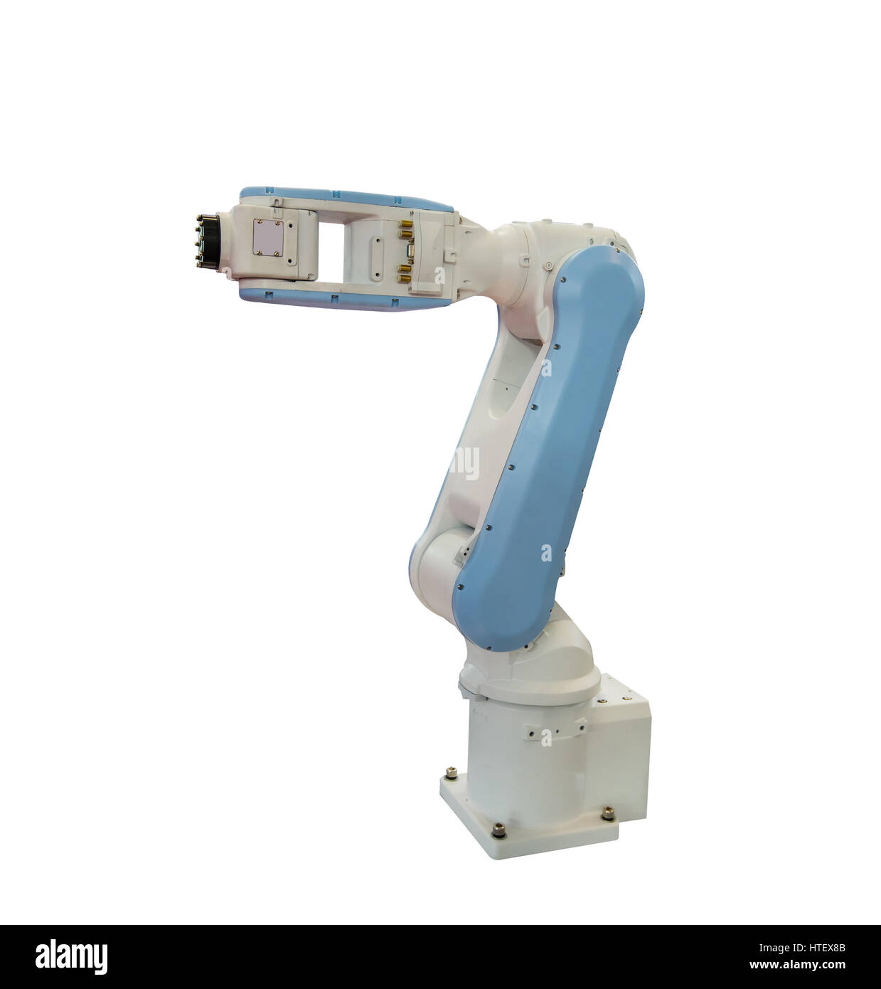Robotic Arm isolated on white Stock Photo - Alamy