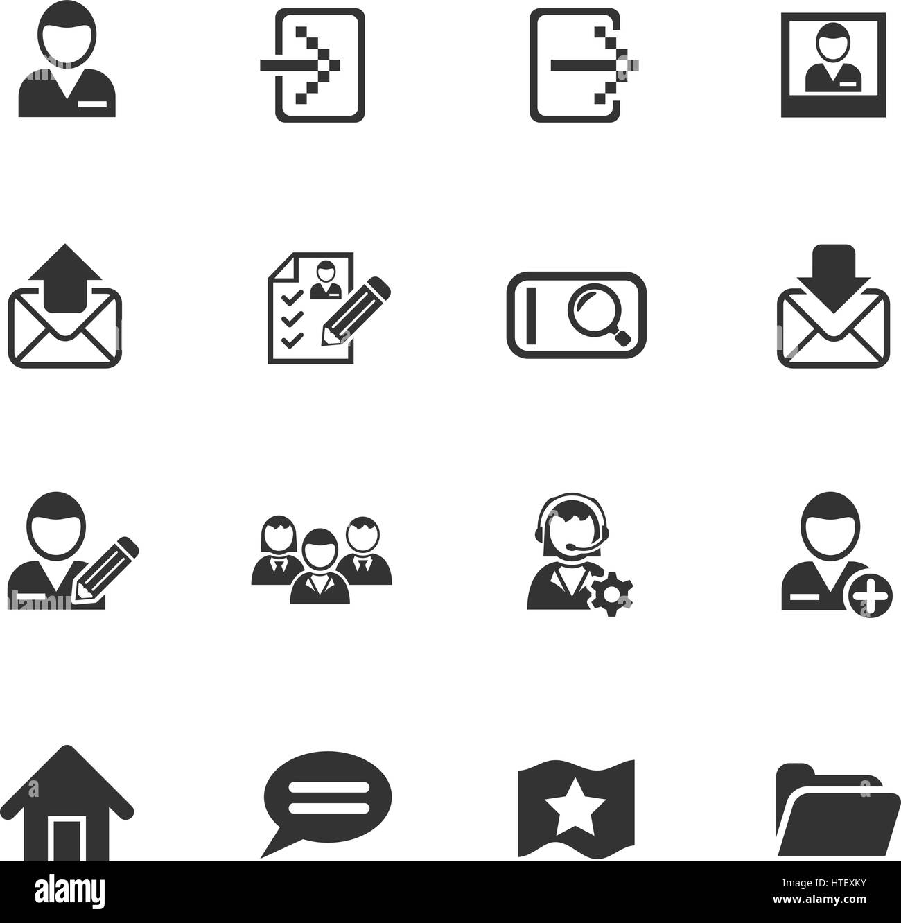 accaunt web icons for user interface design Stock Vector Image & Art ...