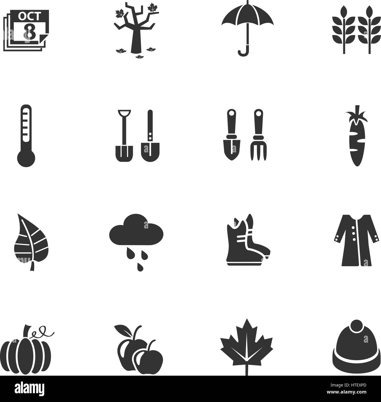 autmn web icons for user interface design Stock Vector Image & Art - Alamy