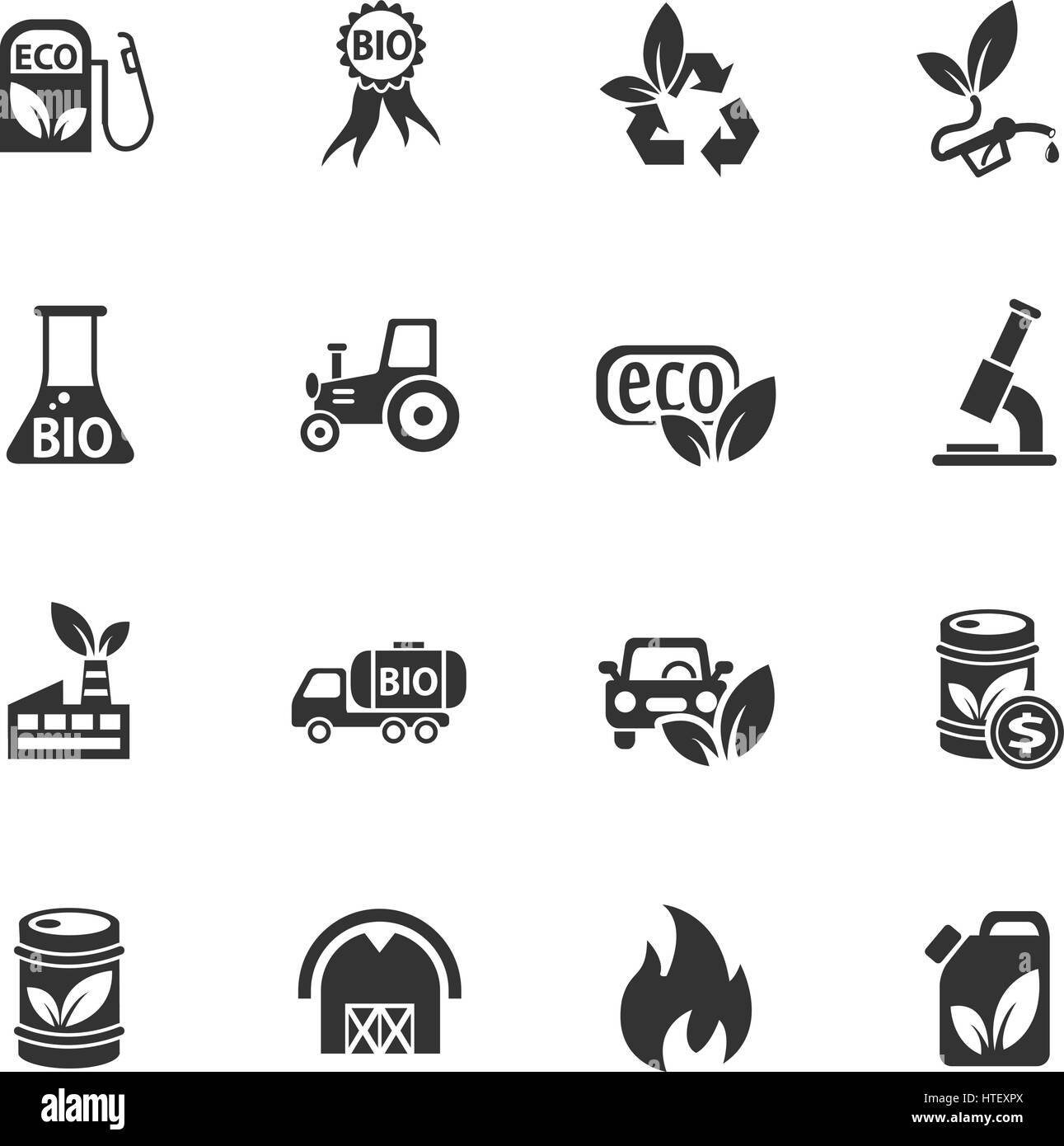 bio fuel web icons for user interface design Stock Vector Image & Art ...