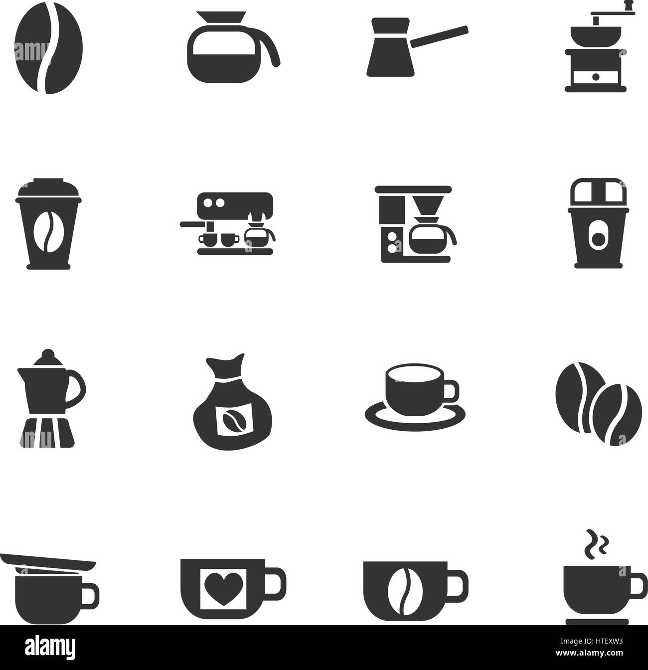 coffee web icons for user interface design Stock Vector Image & Art - Alamy