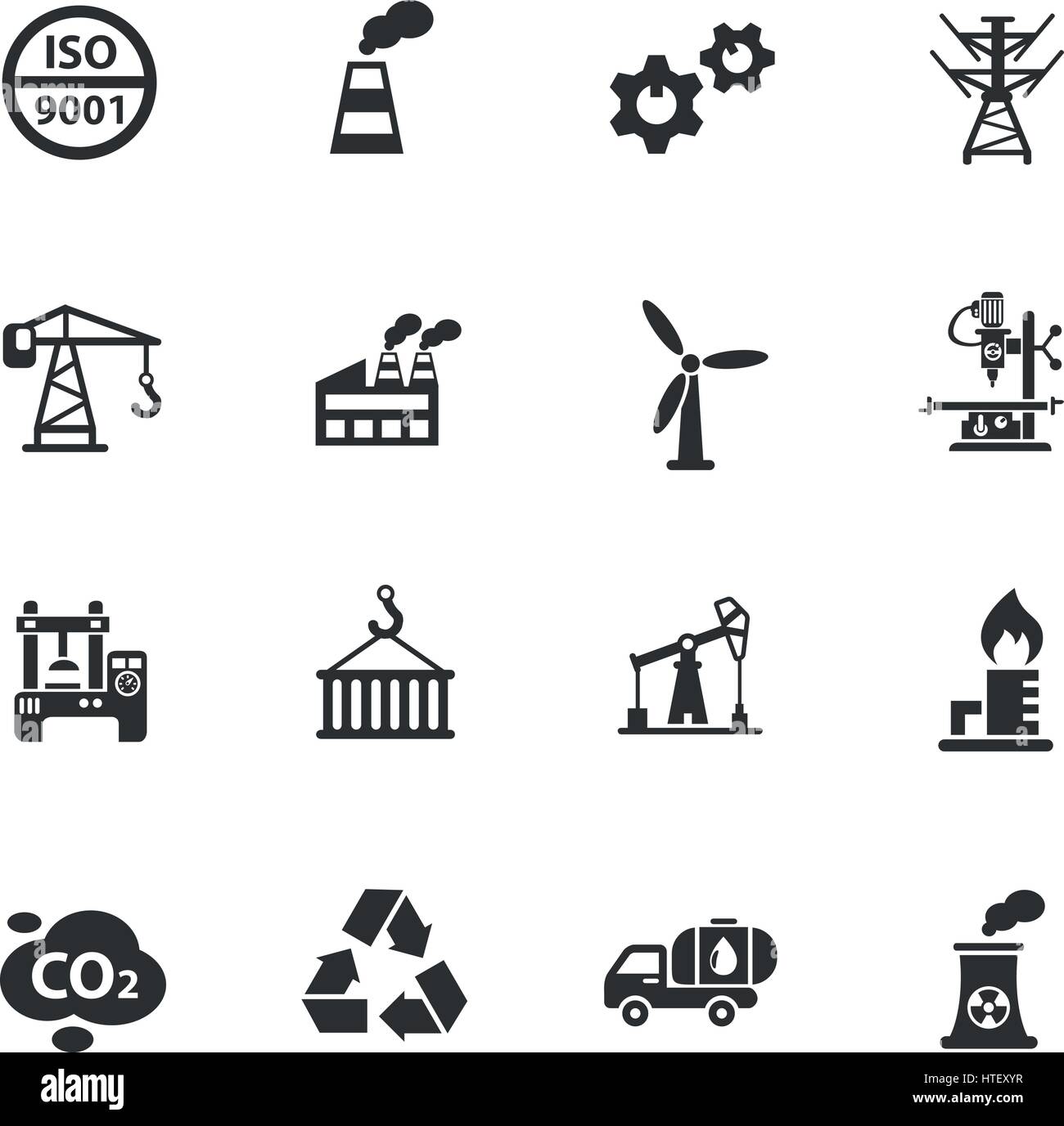 industry web icons for user interface design Stock Vector Image & Art ...