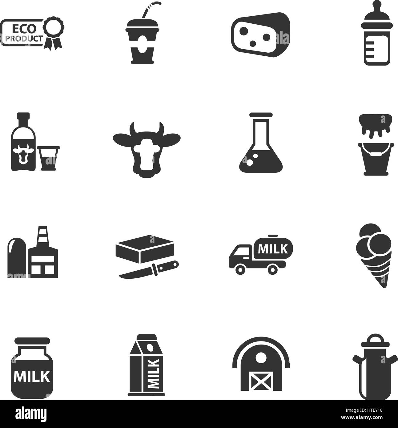 milk web icons for user interface design Stock Vector Image & Art - Alamy