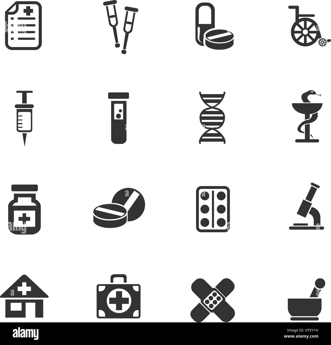 pharmacy web icons for user interface design Stock Vector Image & Art ...