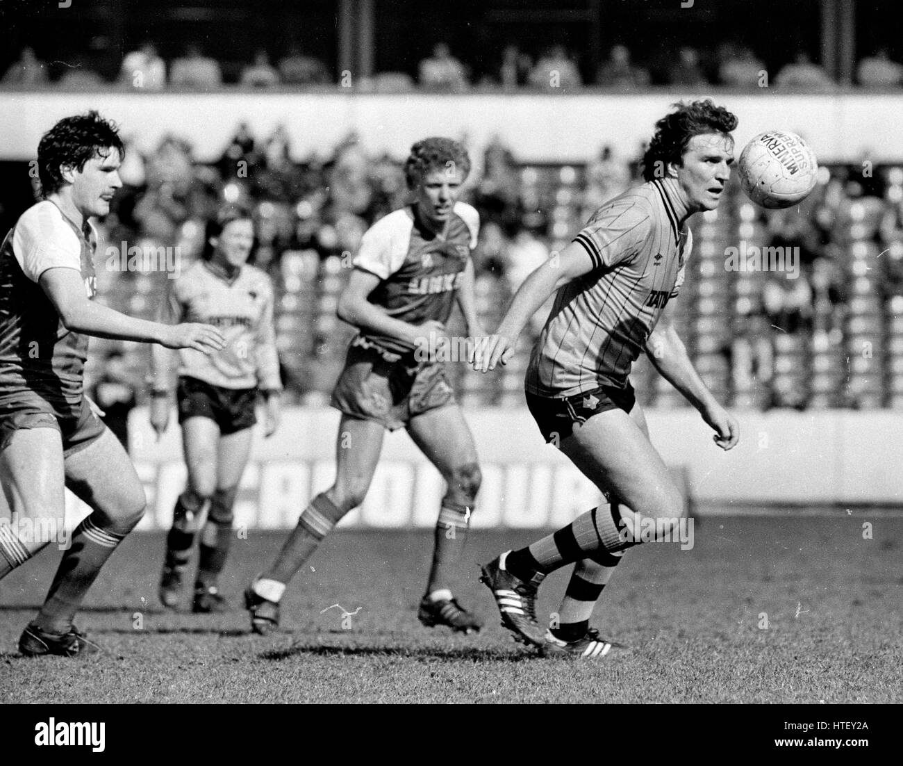 Footballer Ray Hankin in action Wolverhampton Wanderers v Shrewsbury ...
