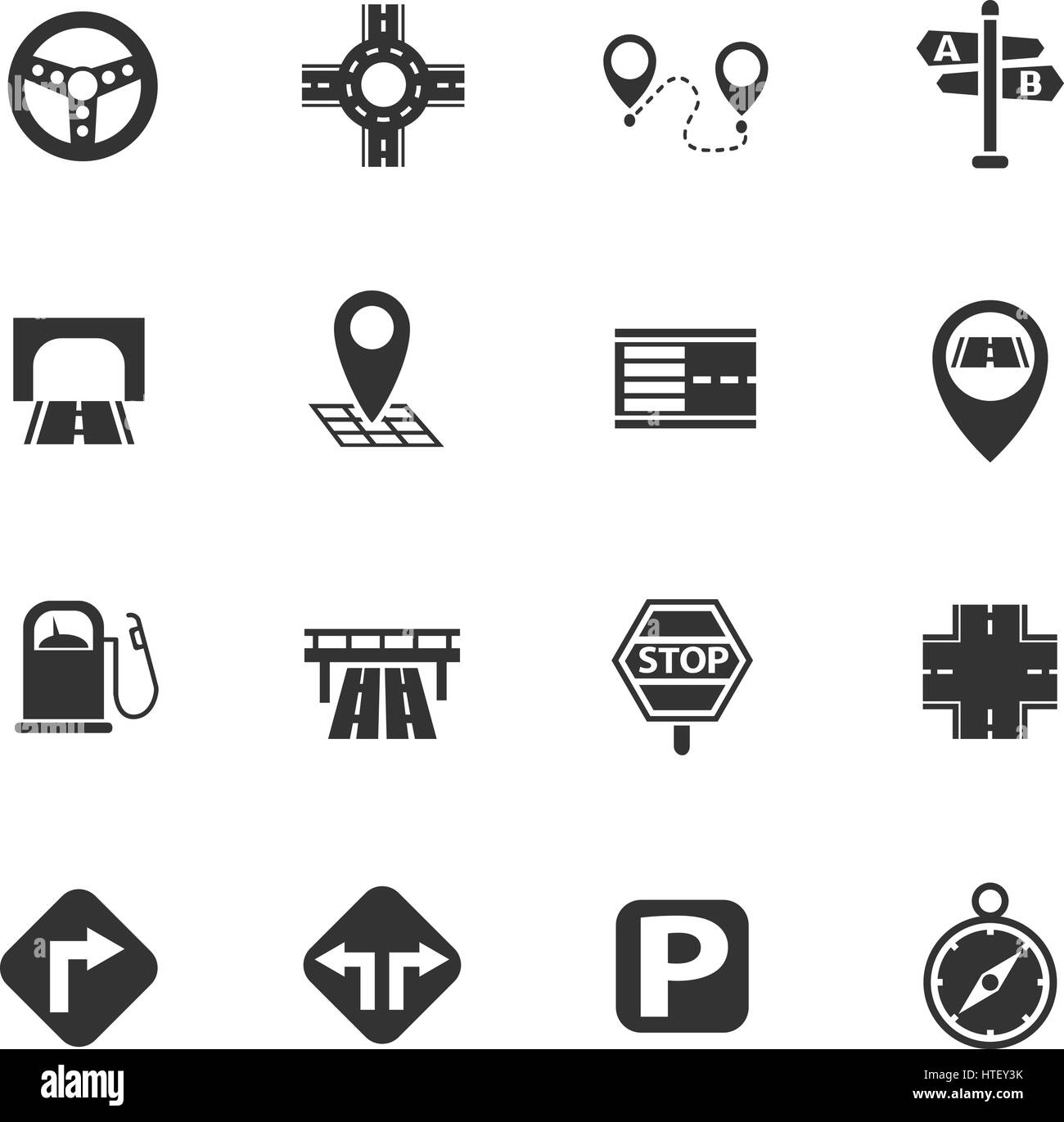 road web icons for user interface design Stock Vector Image & Art - Alamy