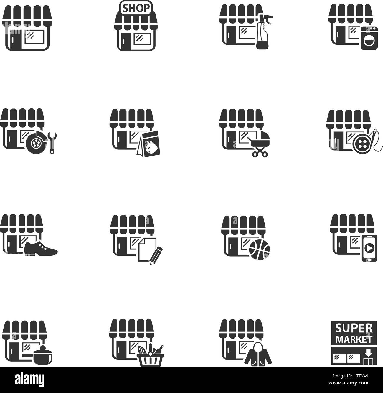 shop web icons for user interface design Stock Vector Image & Art - Alamy