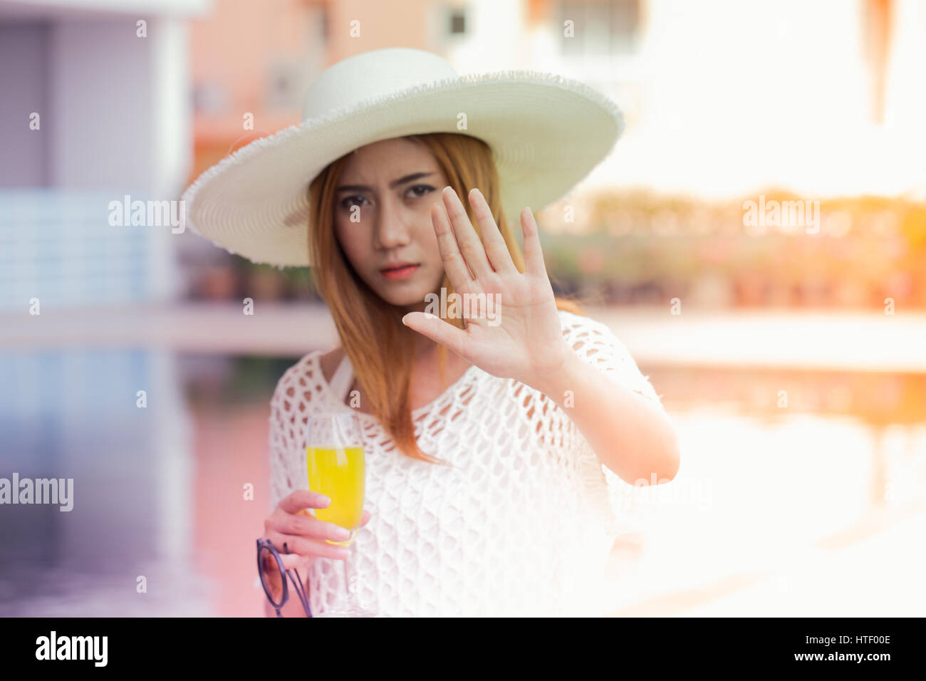 Stop hand pose hi-res stock photography and images - Alamy
