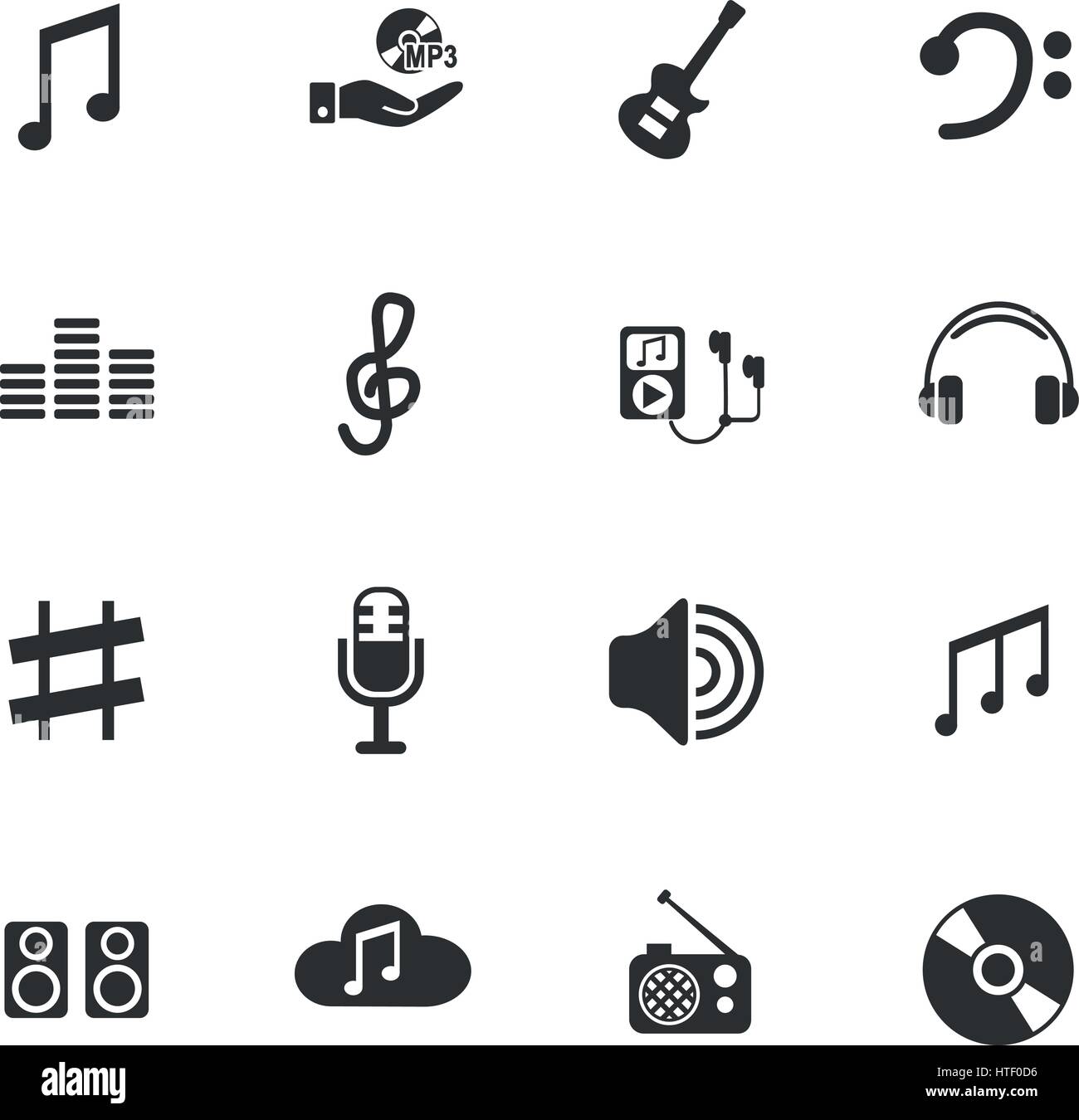 music web icons for user interface design Stock Vector Image & Art - Alamy