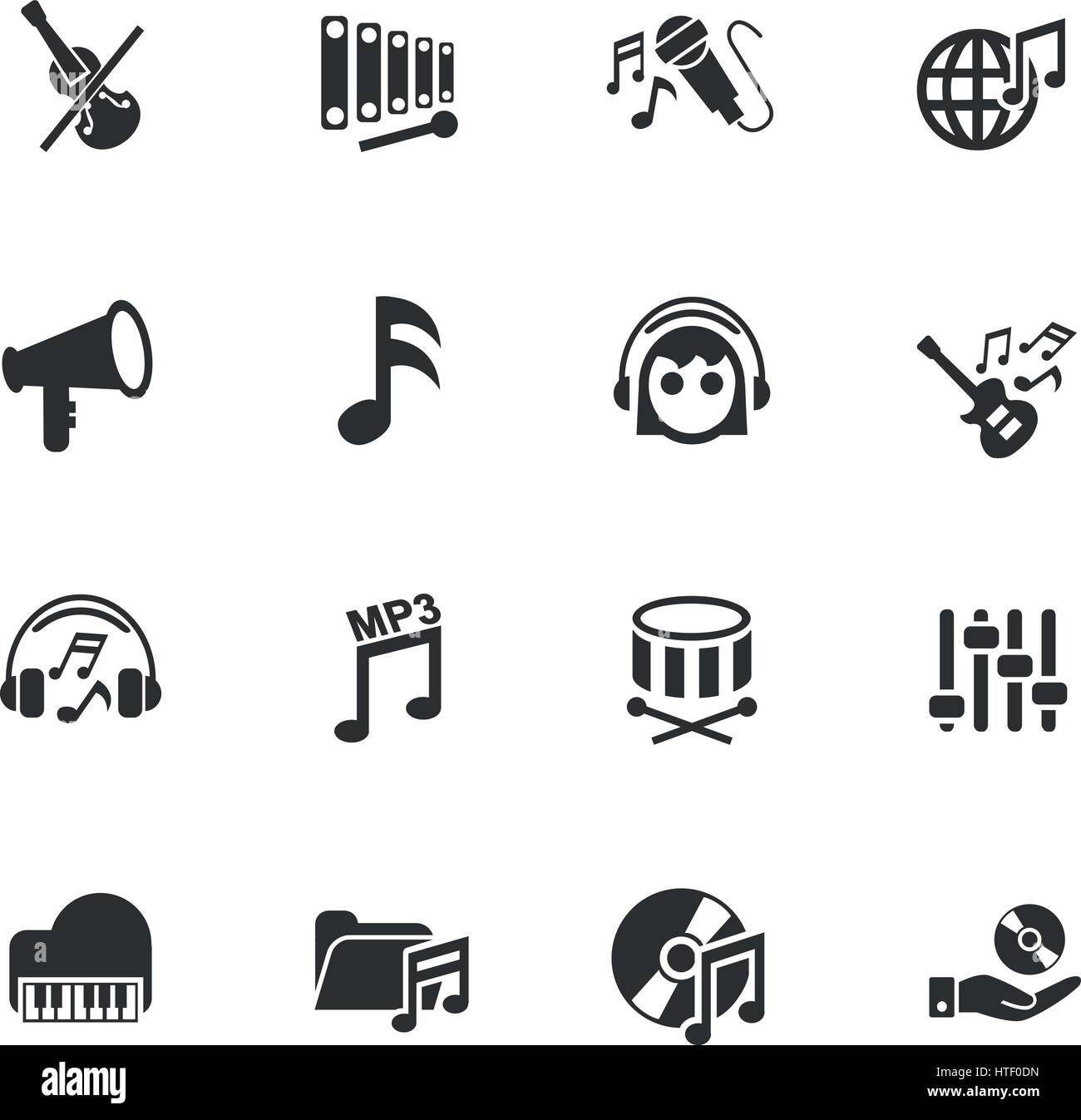 music web icons for user interface design Stock Vector Image & Art - Alamy