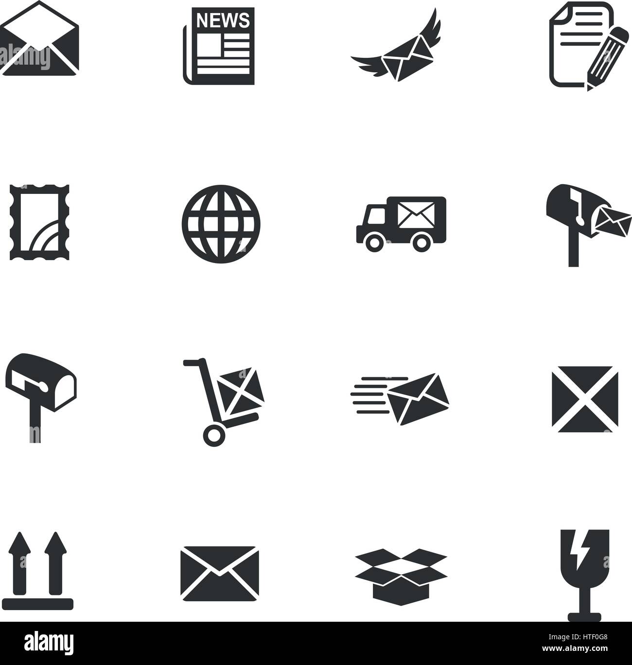 post service web icons for user interface design Stock Vector Image ...