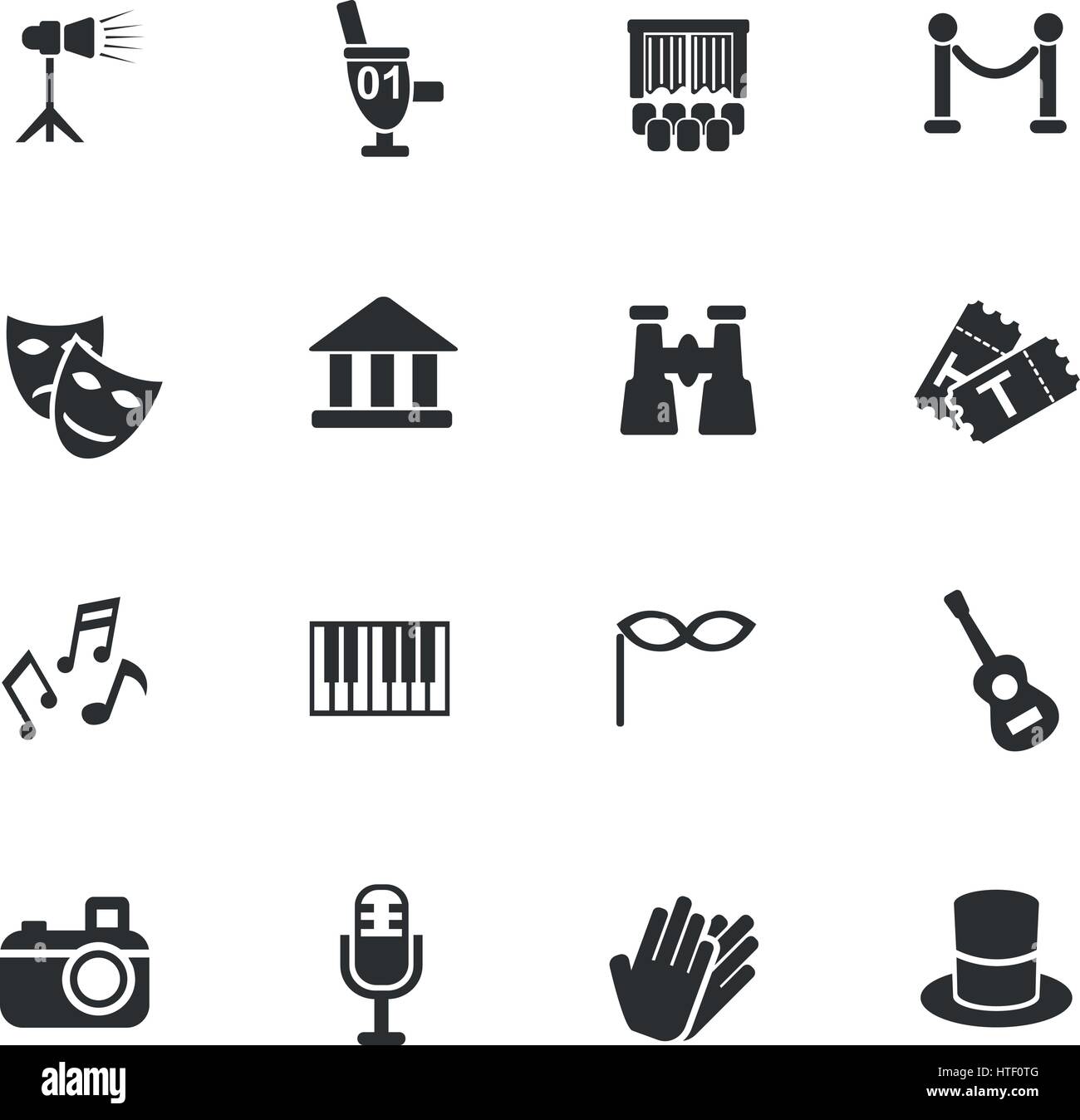 theater web icons for user interface design Stock Vector Image & Art ...