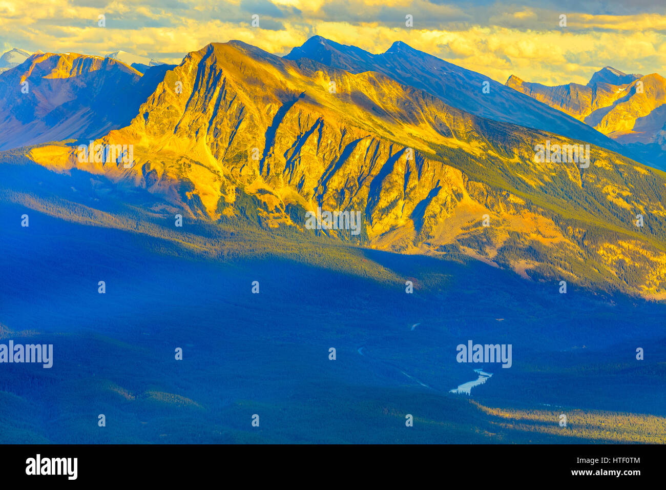 Views from Whistlers Mountain, Jasper National Park Stock Photo - Alamy