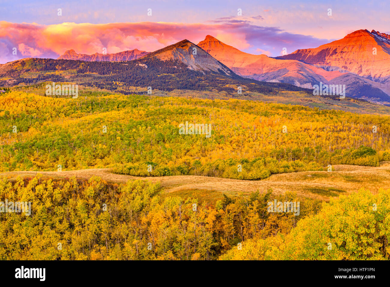 Alberta foothills country, Canada Stock Photo - Alamy