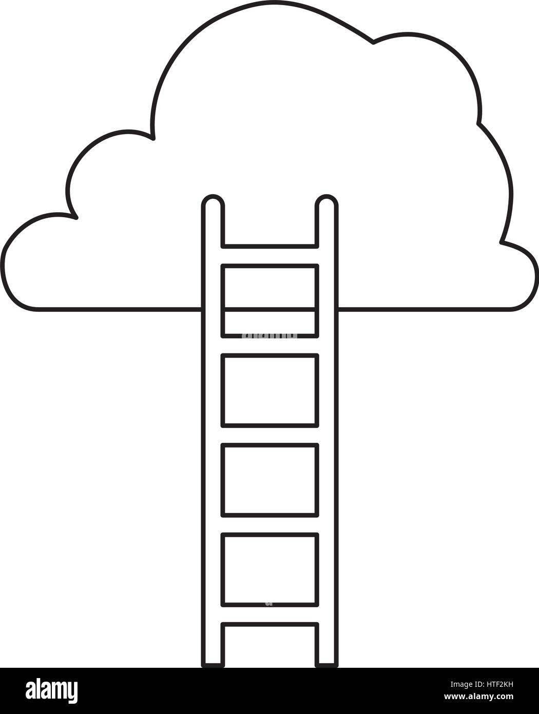 Ladder to heaven Stock Vector Image & Art - Alamy